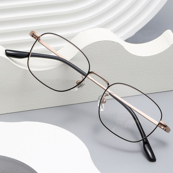 Ultra-light Pure Titanium Eyeglasses for Women and Men Small Square ...