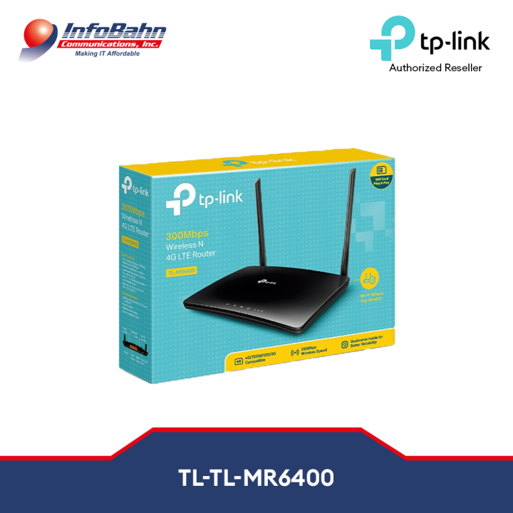 TP-Link 300Mbps Wireless N 4G LTE Router (TL-MR6400) TPLink TP Link I ...