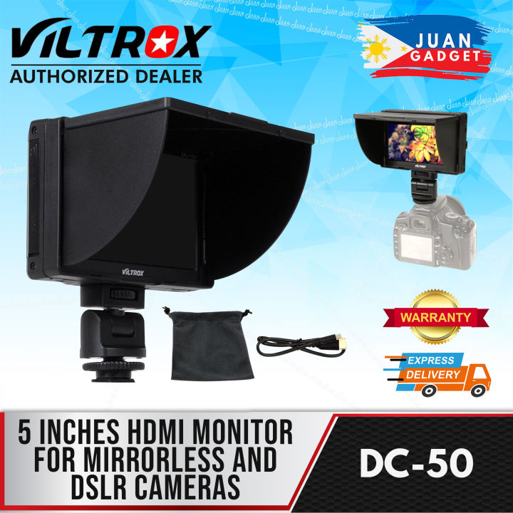 Viltrox DC-50 Clip-on Portable 5 inches HDMI Monitor for Mirrorless and DSLR Cameras | JG ...