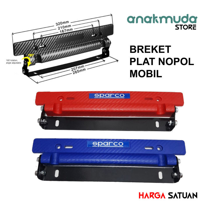 Breket Plat Nomor Mobil Variasi Dudukan Plat Nopol Warna Motif Carbon ...