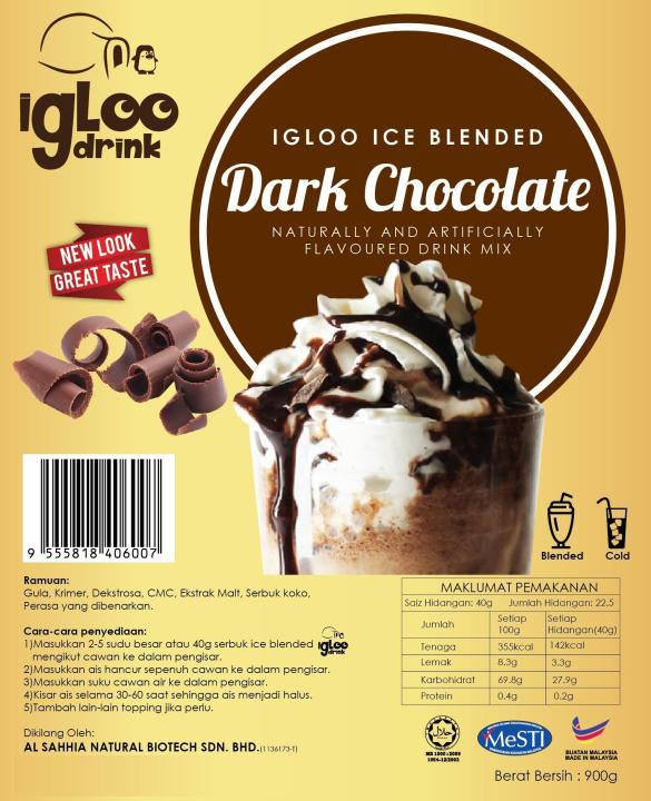 IGLOO ICE BLENDED FRUITTI INSTANT PREMIX POWDER 900G COFFEE SERIAL ...