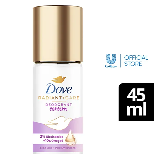 Dove Radiant + Care Deodorant Serum Roll On 3% Niacinamide 10x Omega 6 ...