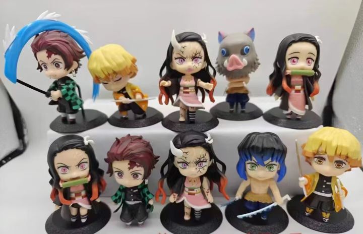 Demon Slayer Kimetsu Yaiba Tanjiro Kamado Nezuko 12/3pcs/Set Mini ...