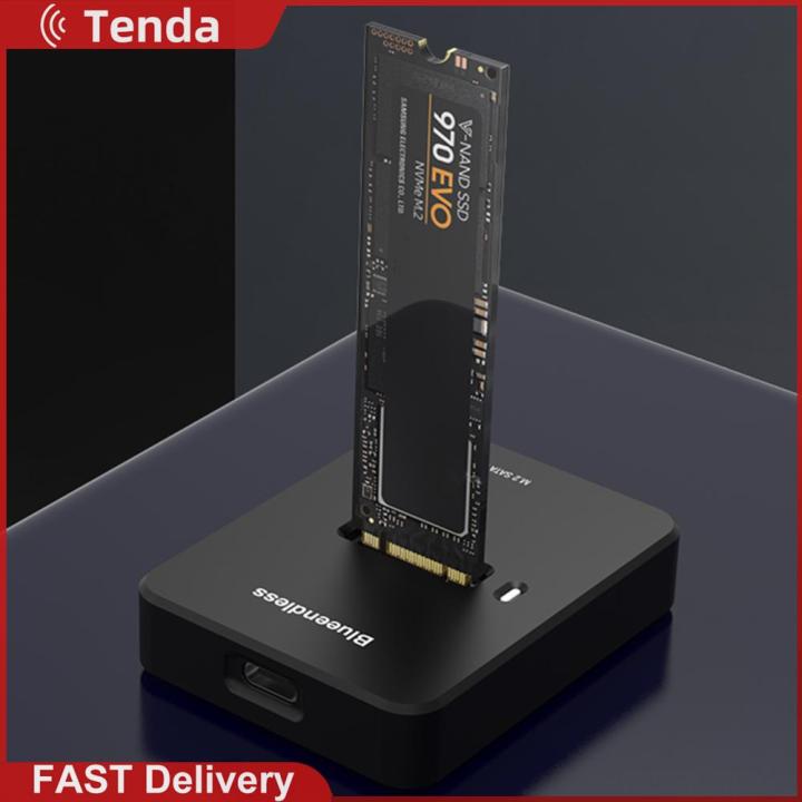 [Tenda]External M.2 NVME SSD Enclosure Compact Aluminum USB 3.2 Docking ...