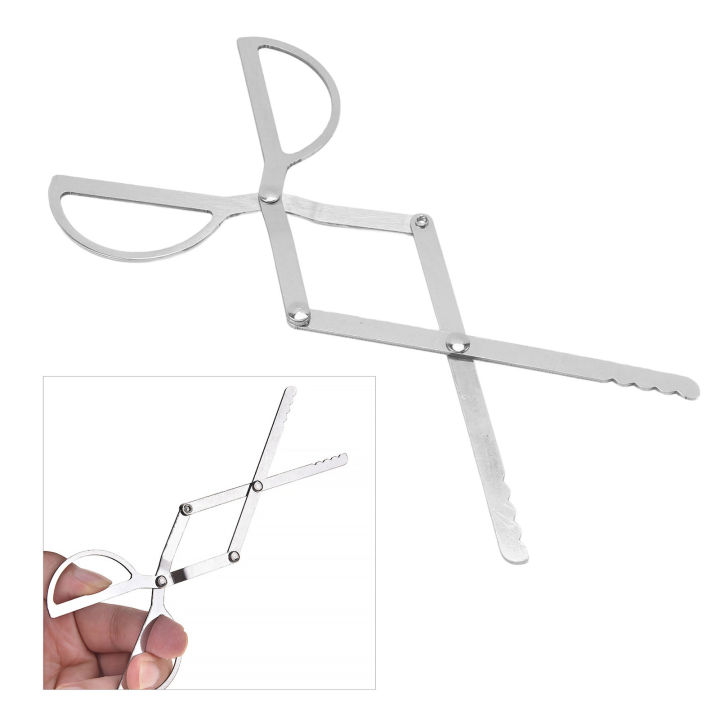 Folding Fire Tongs Sawtooth Clamp Charcoal Clamp Firewood Tongs Outdoor ...