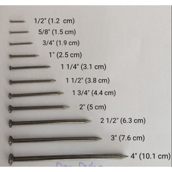 100 GRAM PAKU KAYU TRIPLEK PANDA UKURAN 3 INCH PANJANG 7,6 cm | Lazada ...