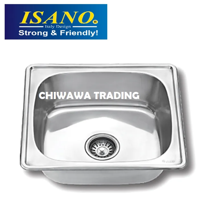ISANO BS06 Stainless Steel Kitchen Sink Bowl Basin Drainer | Lazada