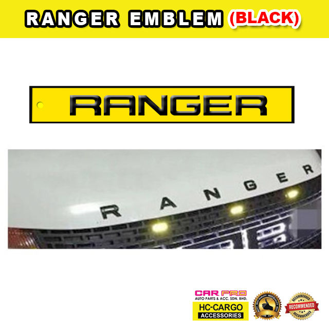 Ford Ranger 3D Wording Emblem Logo (Matt black) | Lazada