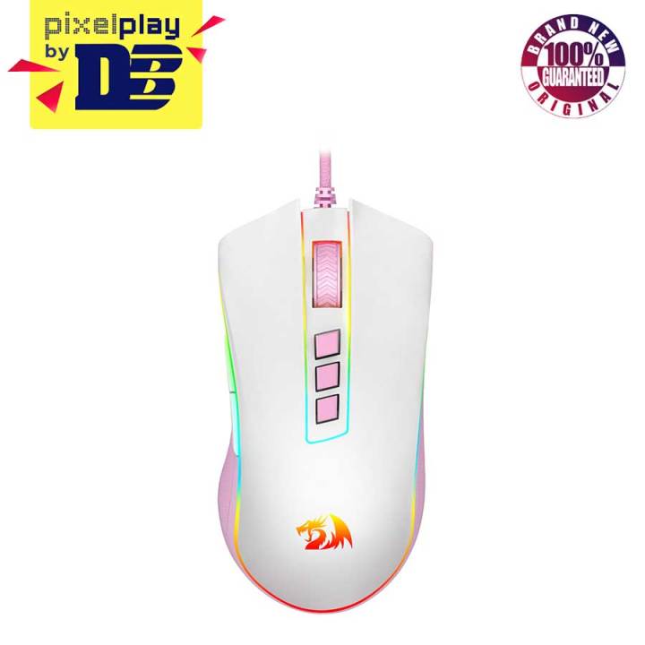 Redragon Cobra Gaming Mouse (White/Pink) (M711WP) | Lazada PH