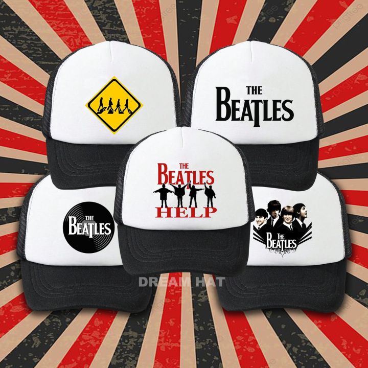 Trucker Hat - Topi Jaring The Beatles | Topi Band Rock N Roll Premium ...