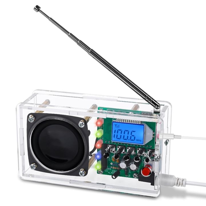 LR8N NEW FM Radio Kit, Welding Project Radio with LED Flash Light DIY ...