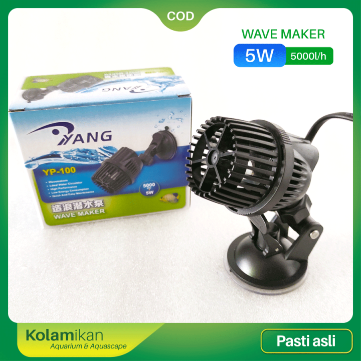 Wave maker Pembuat Gelombang Ombak Aquarium YANG YP 100 5 watt | Lazada ...