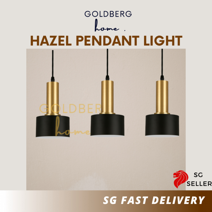 Hazel Minimalist Nordic Golden Pendant Light - Living room Bedroom ...