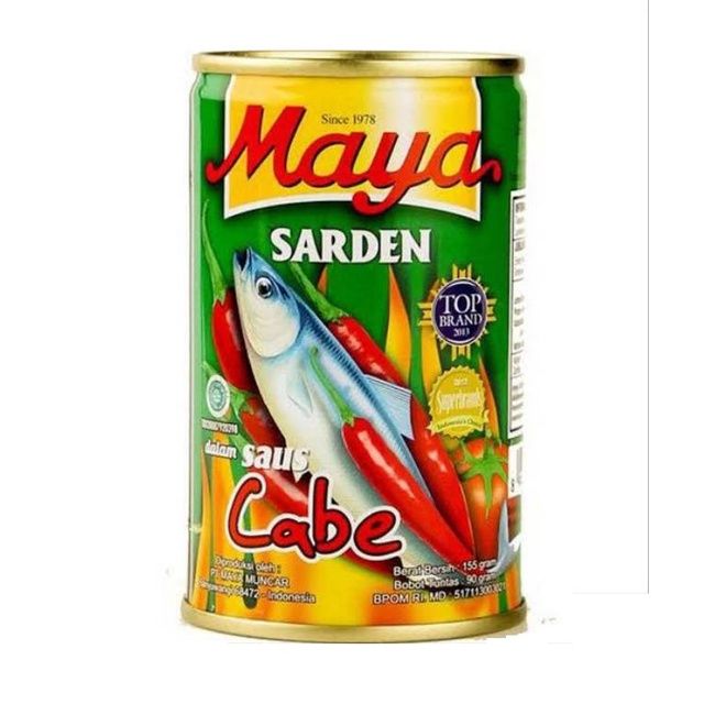 MAYA SARDEN SAUS CABE KALENG BESAR 425 GRAM | Lazada Indonesia