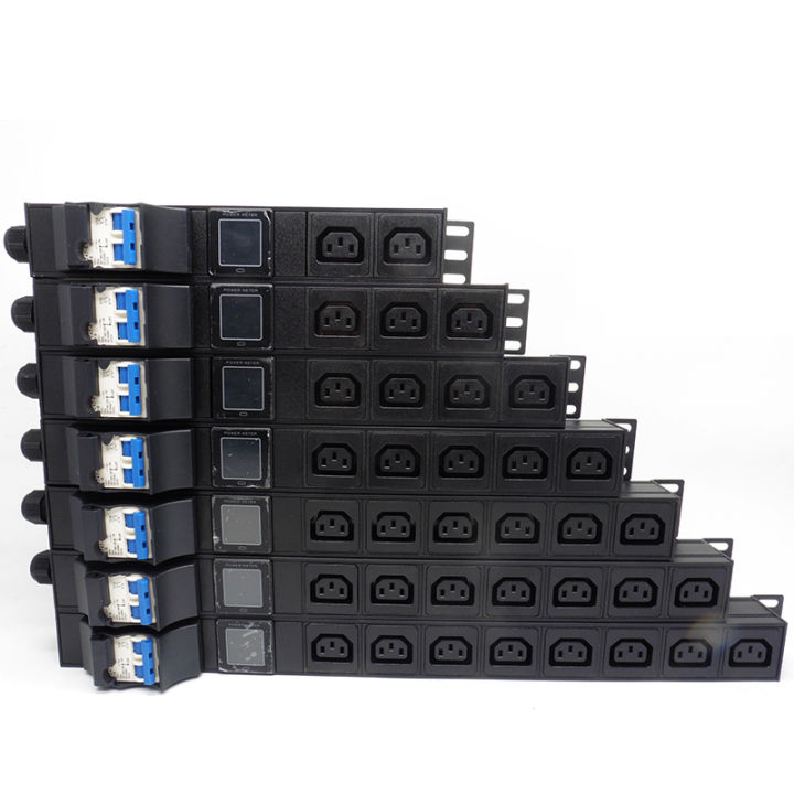 PDU Power Distribution Unit C13 Socket Digital Display Current Voltage Power Meter 16A Air ...