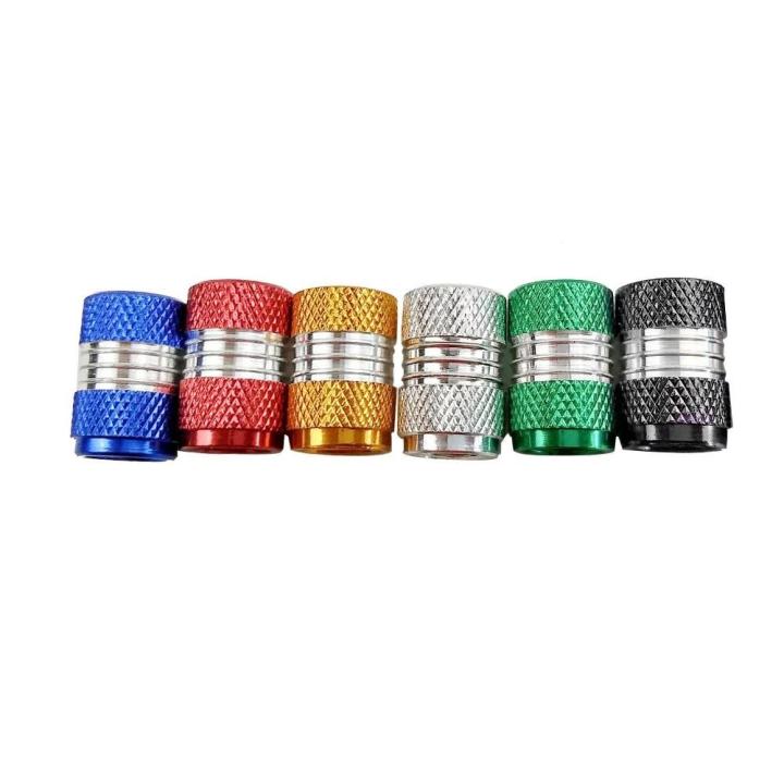 4Pcs Tire Valve Caps Tyre Valve Caps Aluminum Tire Wheel Rims Stem Air ...