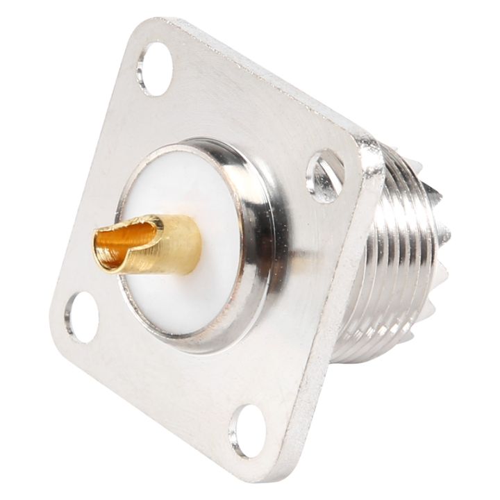 UHF SO-239 Female Jack Square Shape Solder Cup Coax Connector for Ham ...