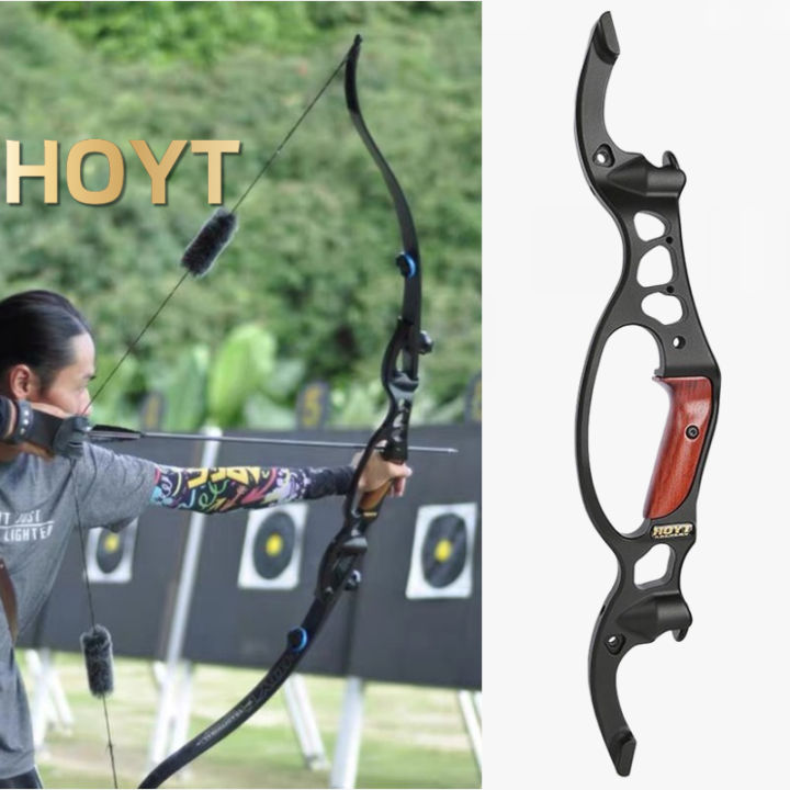 HOYT 30-50Ibs 64inch Recurve Bow 21inch Aluminum Alloy Riser American Shooting Bow | Lazada ...