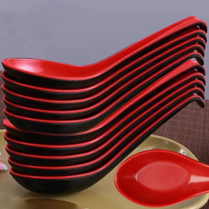 10 Mighty Porcelain Anti-Shock Spoons Japanese Rice Spoon Dumplings ...