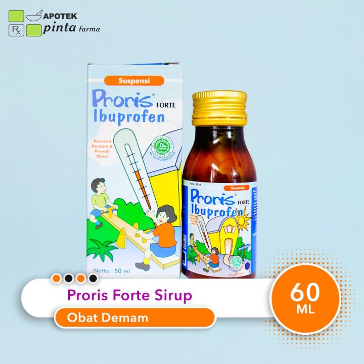 Proris Forte 50 ML Obat Sirup Penurun Demam Anak (Ibuprofen) | Lazada ...
