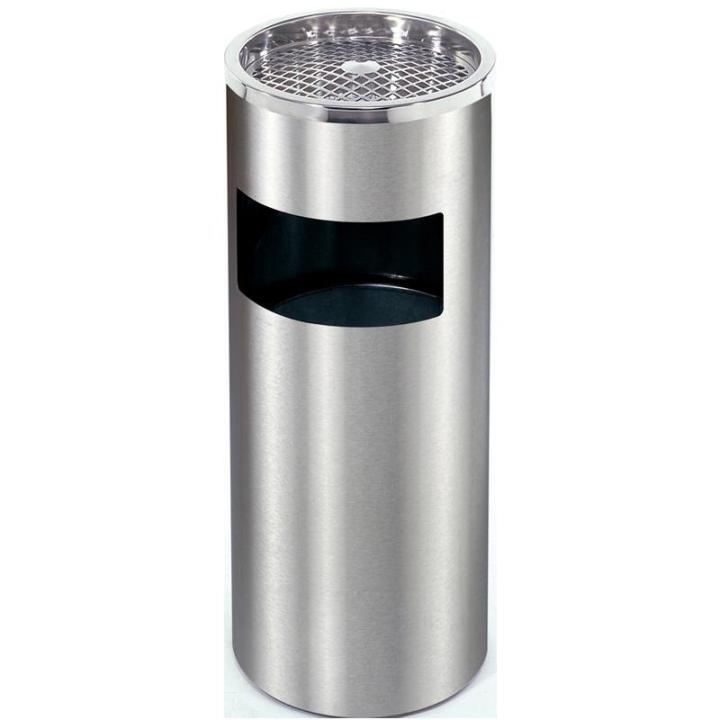 Stainless Round Ashtray 30L Trash Bin Cigarette Trash Can Waste ...
