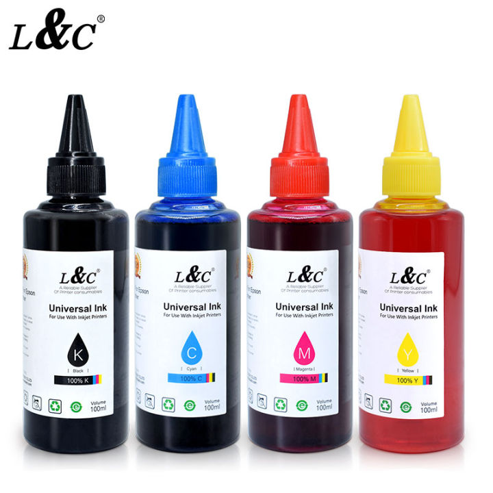 【PH Ready Stock】L&C UV Ink Dye Ink UV Ink 100ml 4 Colors Universal Dye ...