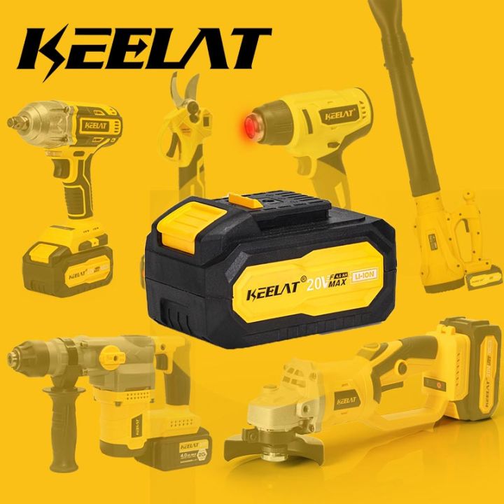 KEELAT Brushless Cordless Drill Hammer/Impact Wrench 1200N.m/180° Angle ...