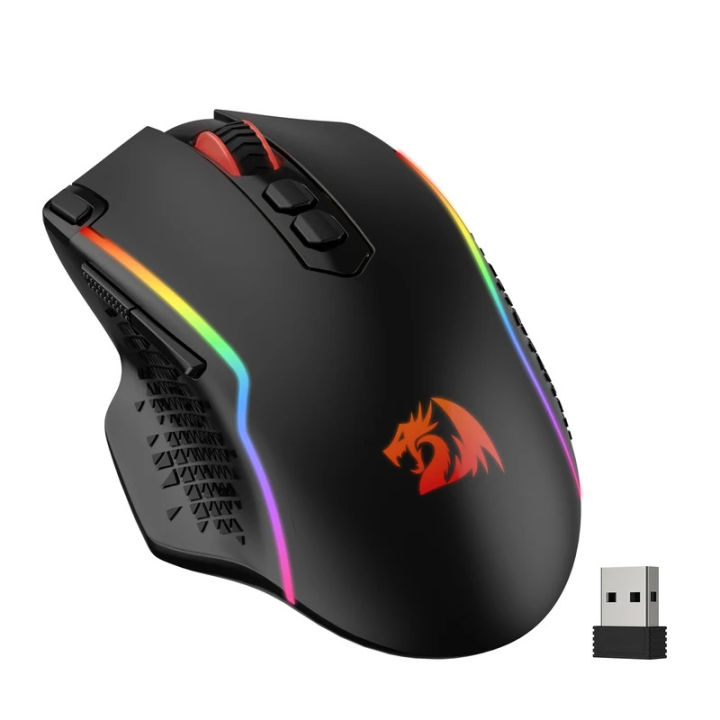 Redragon M810 Pro Wireless Gaming Mouse 10000 DPI Wired Mouse with ...