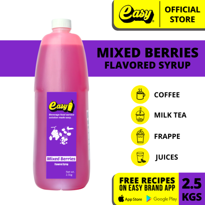 Easy Brand Mixed Berry Syrup 2.5kg | Lazada PH