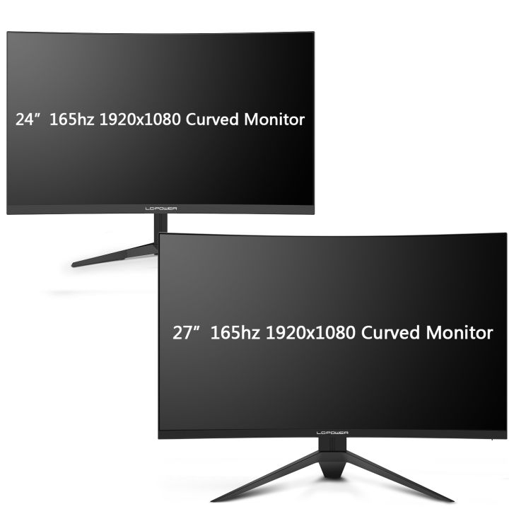 LC-POWER Monitor 24 Inch Monitor 27 Inch 1500R Curved Gaming Monitor ...