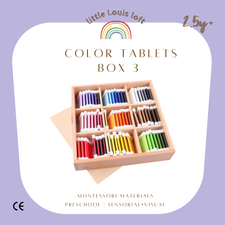 Littlelouisloft Montessori Preschool • Colour Tablet Box 3 • Sensorial ...