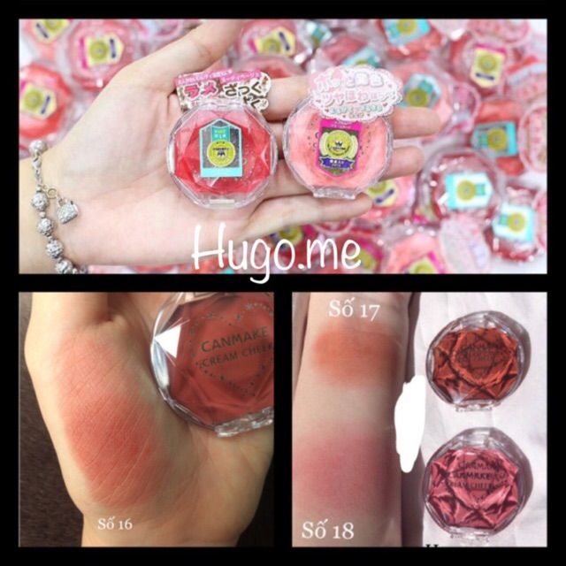 MÁ HỒNG KEM CANMAKE 16,19,05, P01, P02, P03 CREAM CHEEK NHẬT BẢN ...