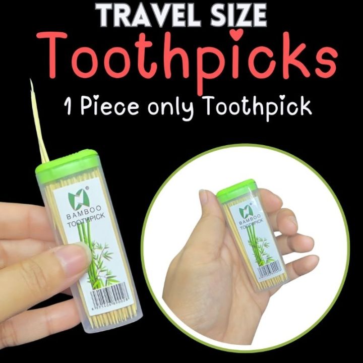 Wooden Toothpick in Travel Pack | Lazada PH