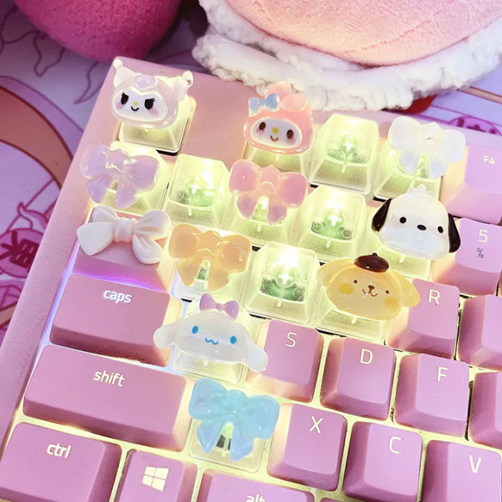 Anime Cartoon Translucent Keycap DIY Custom Mechanical Keyboard Cap ...