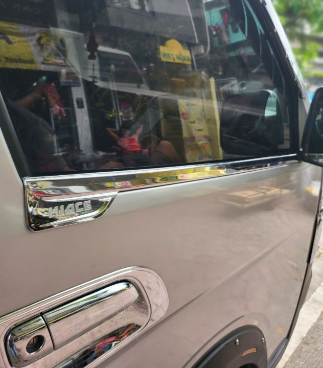 Toyota Hiace 2007 to 2018 Chrome Window Trim Hi ace Commuter Grandia ...