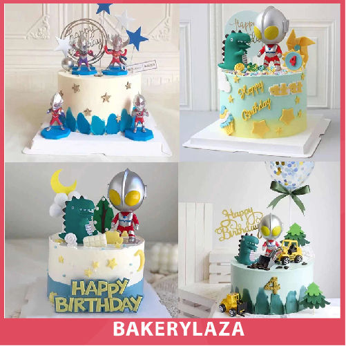 (READY STOCK) Ultraman Set Cake Topper Decorations Action Figure ...