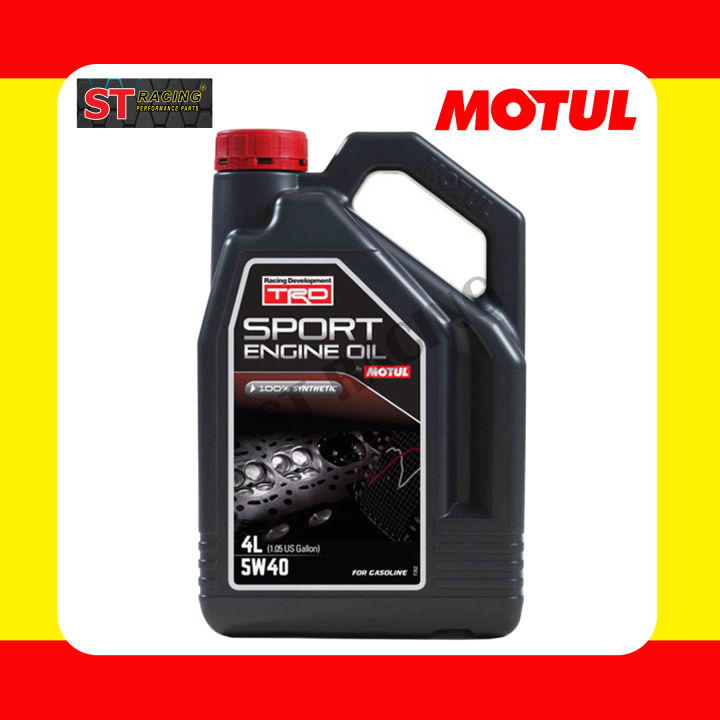Motul TRD 5W40 GASOLINE 100% SYNTHETIC ENGINE OIL ( 4 liter ) | Lazada