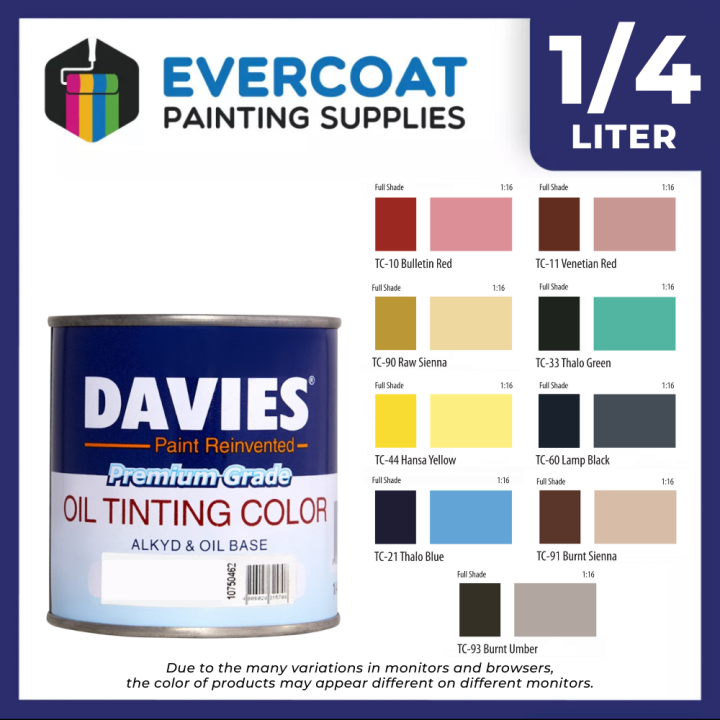 Davies Oil Tinting Color Paint 1/4L | Lazada PH