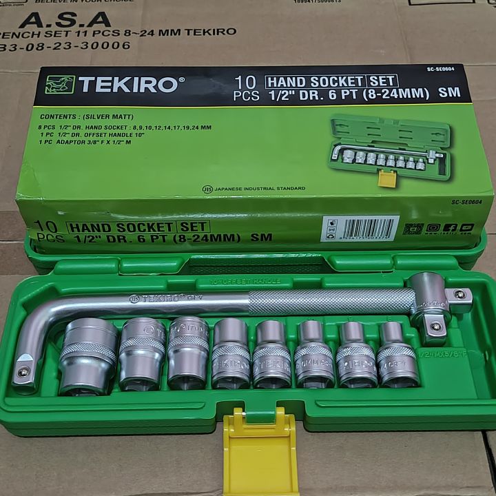 Tekiro Kunci Sok Set Tekiro 10 Pcs / Kunci sok full set lengkap / Kunci ...