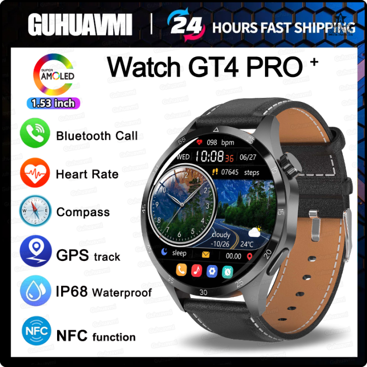 [Ggai] 2024new Gt4โปรสมาร์ทวอท์ชแมนเน็นโทรผ่านบลูทูธจีพีเอสติดตามกีฬา ...