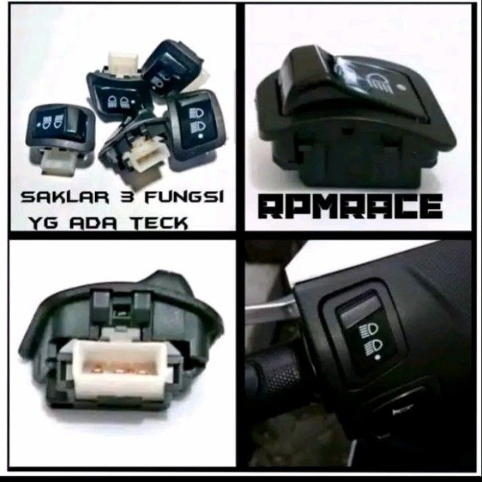 SJ Tombol Saklar dim On/Of 3 fungsi kualitas best. - Saklar dim motor ...