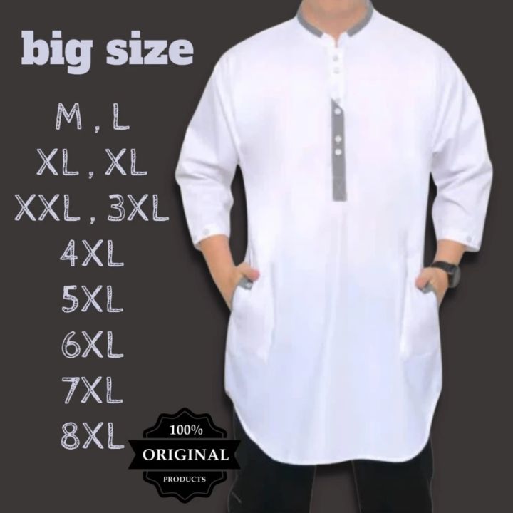 BAJU KOKO LENGAN 3/4 UKURAN LENGKAP DARI s-12xl MUAT BB 135KG#KOKO BESAR#KOKO MURAH#KOKO PRIA ...