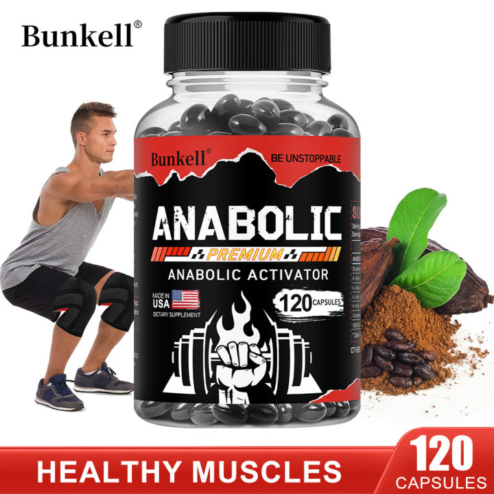 Bunkell Anabolic Muscle Builder for Men - Growth, Size, Strength ...