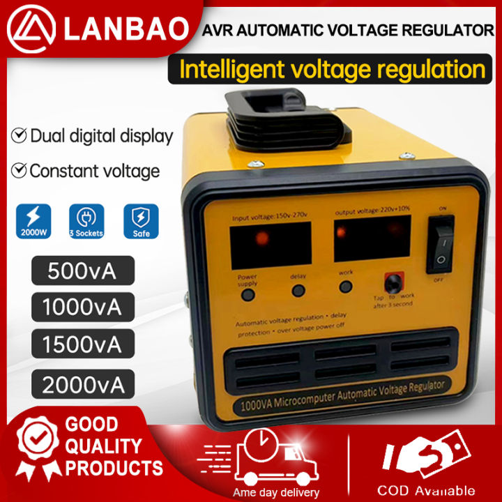 AVR Automatic Voltage Regulator 2000W Power Supply Surge Protection ...