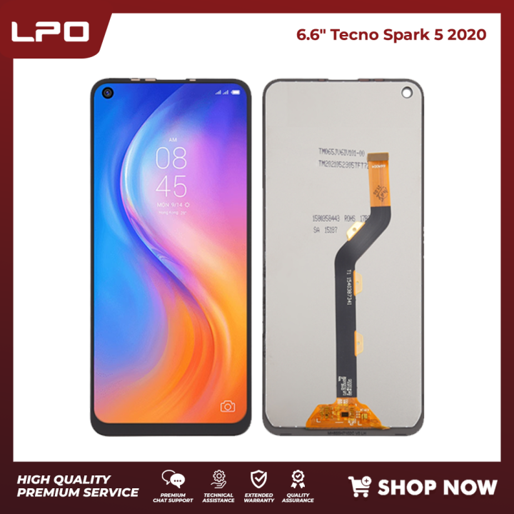 LPO Cellphone LCD Screen 6.6" Tecno Spark 5 Compatible with KE5, KD7S ...