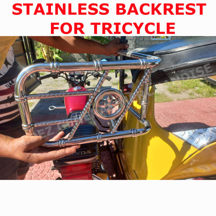 Backrest for TRICYCLE, Stainless Sandalan Universal, "WITH ROUND DESIGN ...