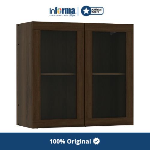 Informa Prescoot Kabinet Dapur Pintu Kaca - Cokelat | Lazada Indonesia
