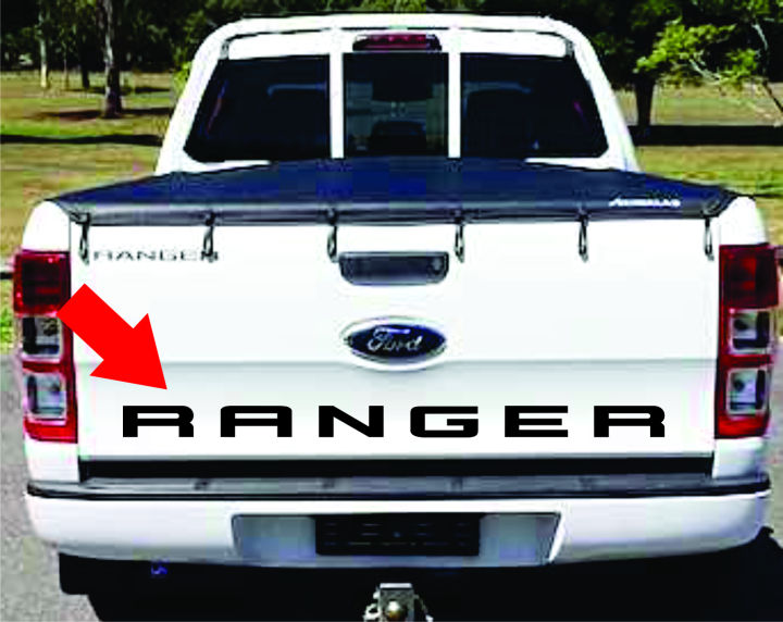 RANGER rear tailgate decal/sticker for Ford vehicle (cutout vinyl ...