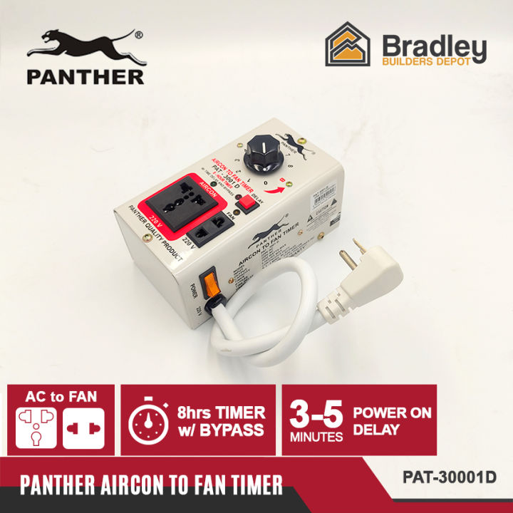 Panther Automatic Switch Aircon to Fan Timer 3000W w/ Power on Delay ...
