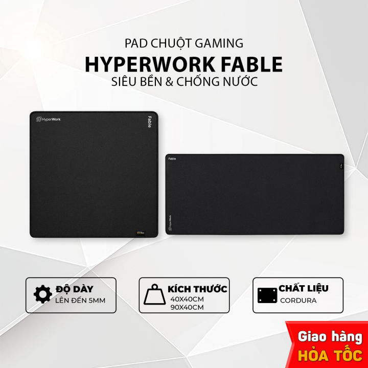 Pad chuột gaming HYPERWORK FABLE - Chống thấm nước - Vải Cordura - Hàng Chính Hãng | Lazada.vn